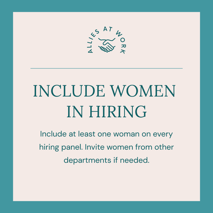 How to be an ally: Include women in hiring – Rachel Cottam
